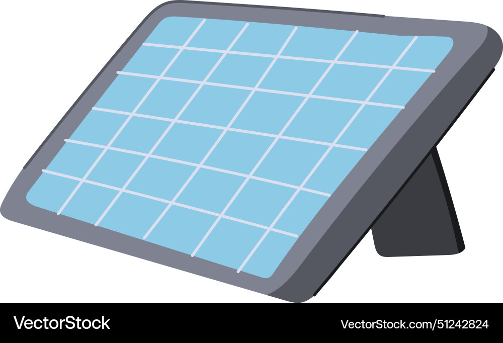 Sky solar panel cartoon Royalty Free Vector Image