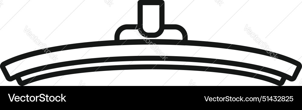 Car wiper blade line icon Royalty Free Vector Image