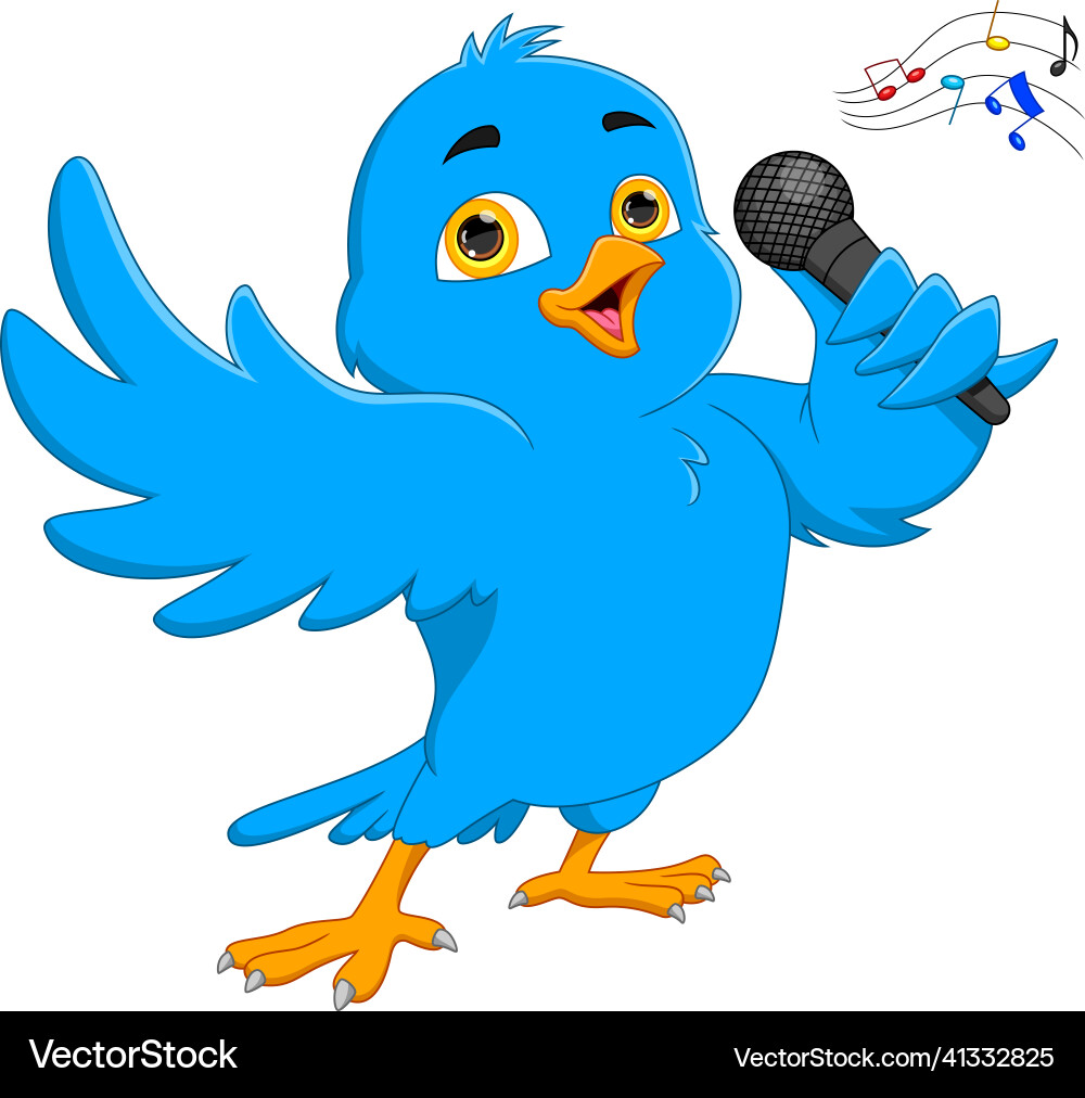 Bird Singing Clipart