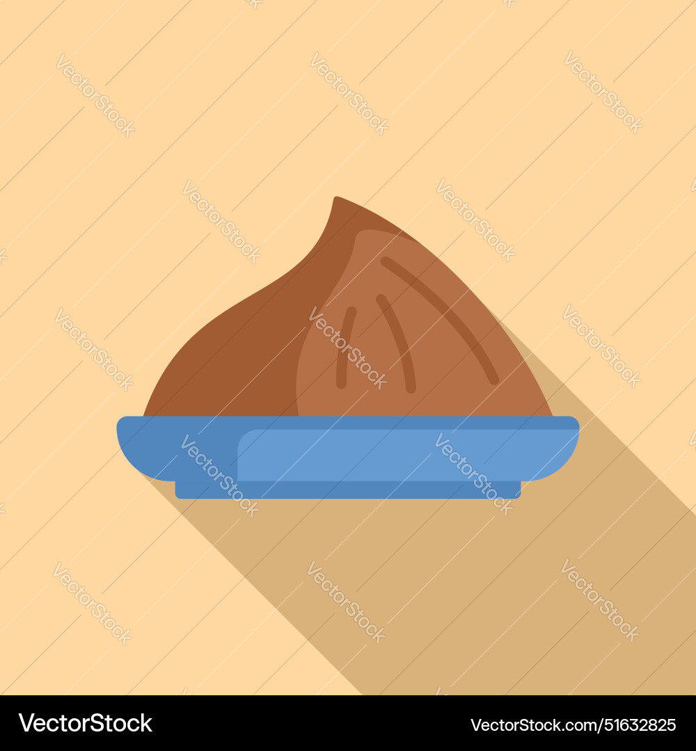 Delicious modak on a plate representing ganesh Vector Image