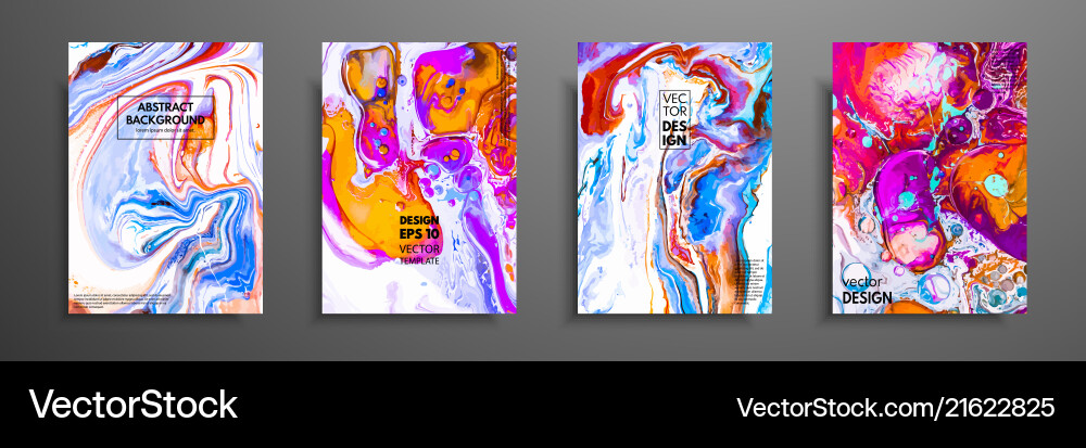 Fluid Acrylic Marble Texture Royalty Free Vector Image