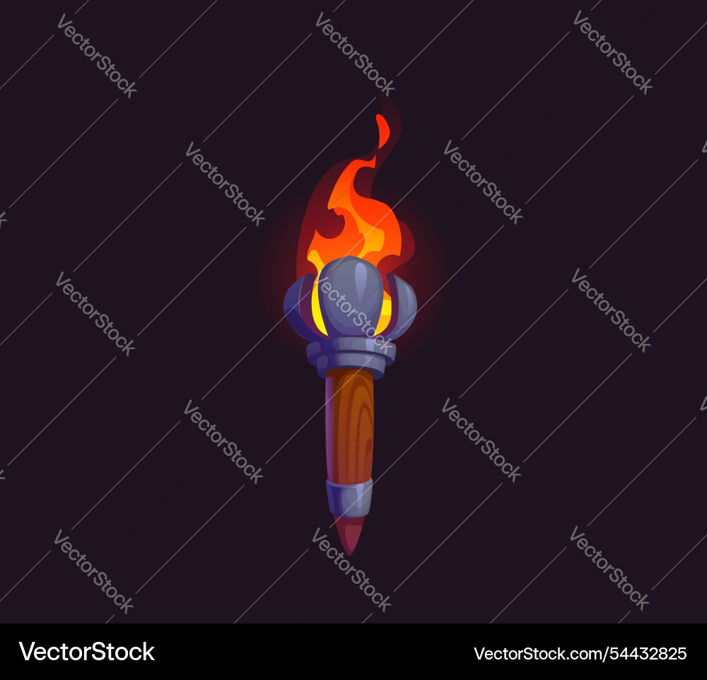 Torch mittelalterlich Spiel Cartoon Feuer Licht Taschenlampe