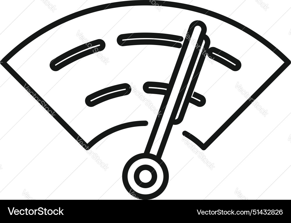 Car dashboard speedometer icon Royalty Free Vector Image