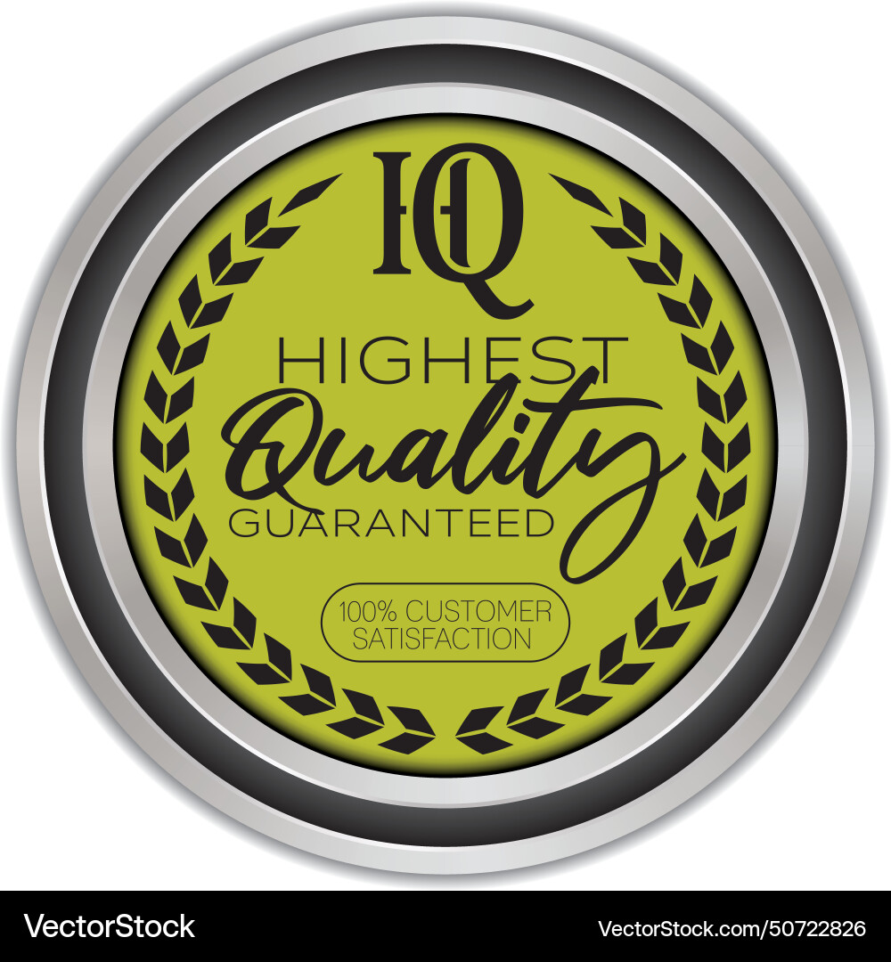 Highest quality badge Royalty Free Vector Image