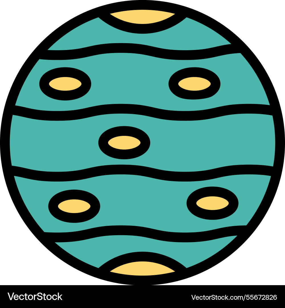 Jupiter icon design Royalty Free Vector Image - VectorStock