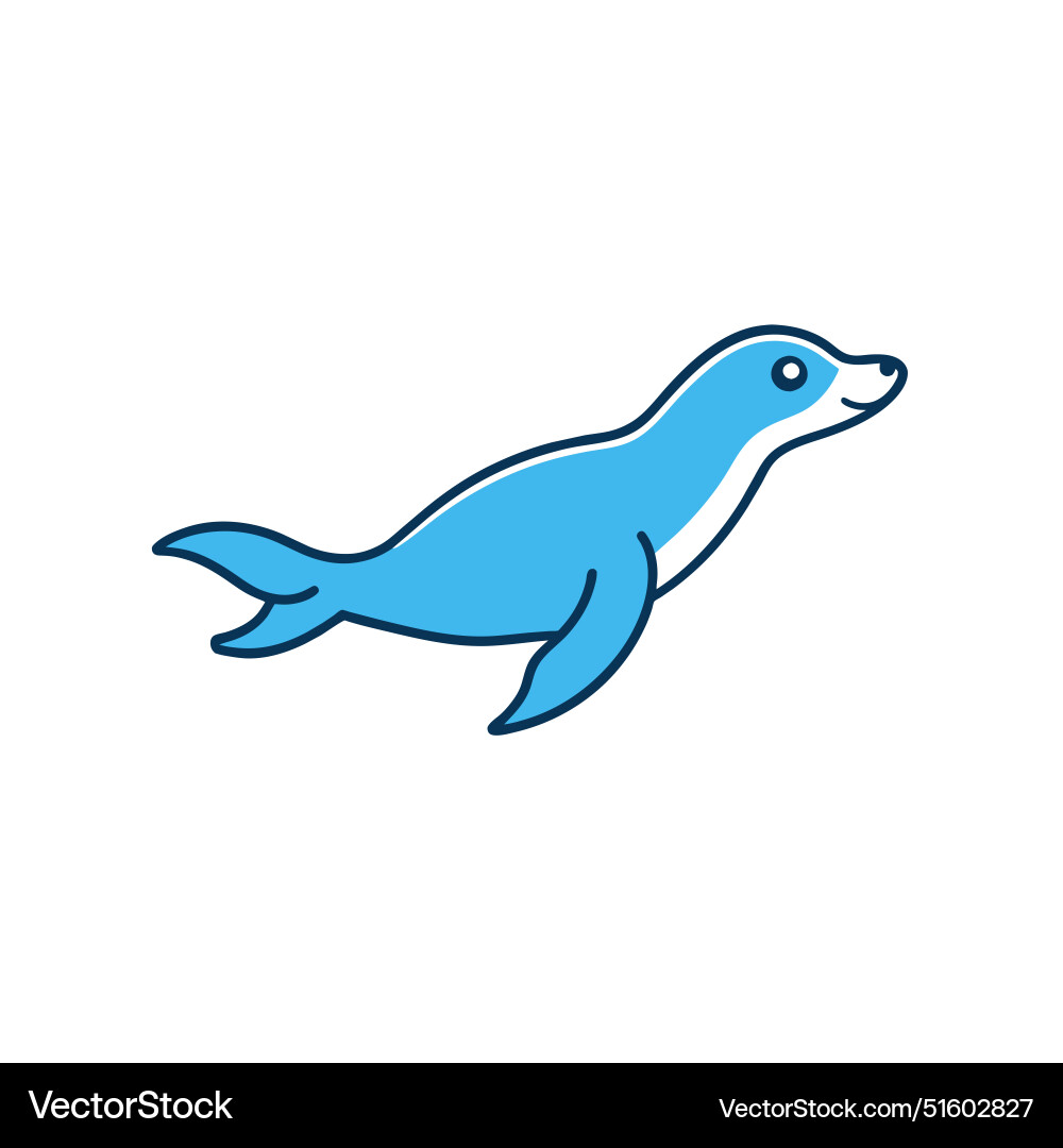 Australian fur seal flies icon Royalty Free Vector Image