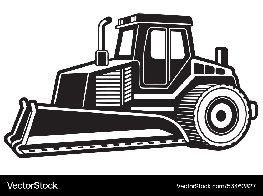 Bulldozer Royalty Free Vector Image - VectorStock