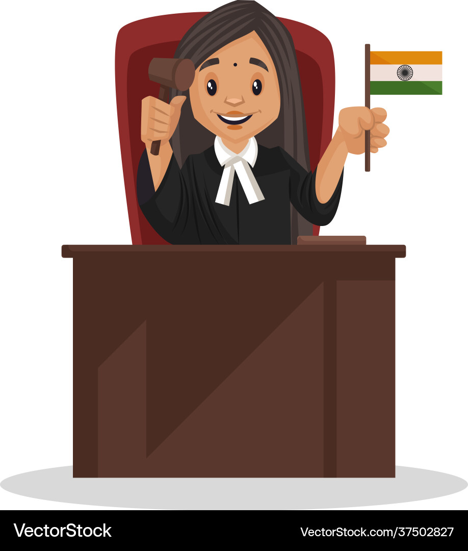 Female Judge Cartoon