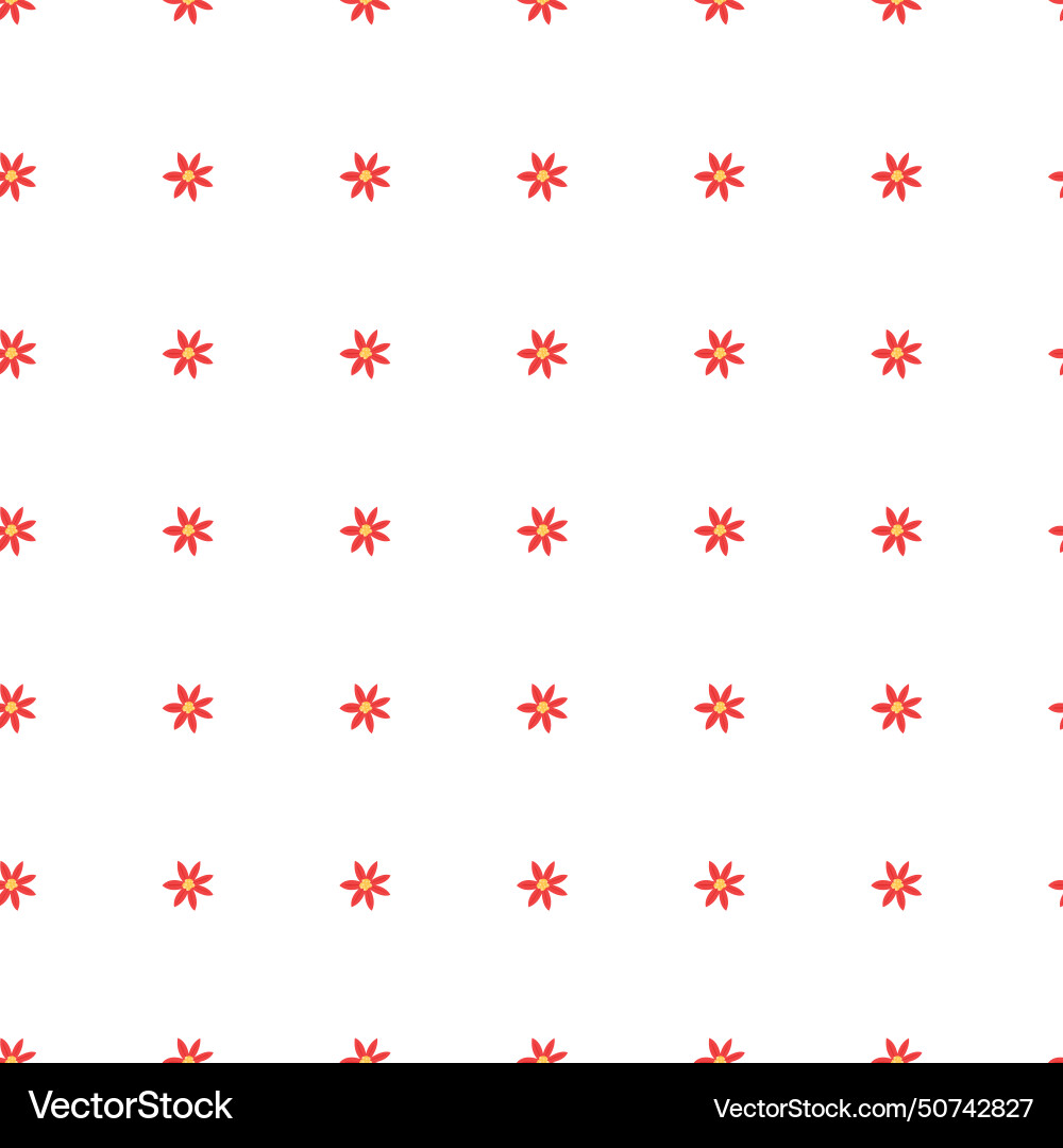 Free Pattern Red Flowers Royalty Free Vector Image