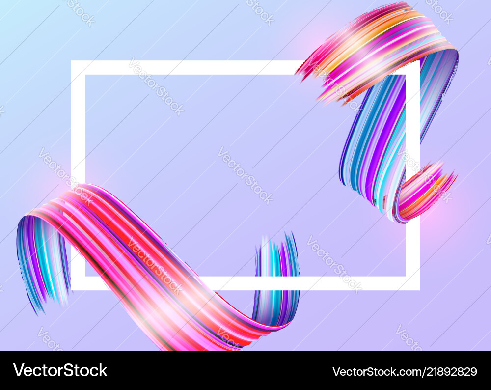 Abstract Paint Ribbon Royalty Free Vector Image