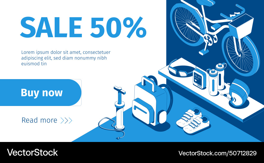 Bike shop banner Royalty Free Vector Image - VectorStock