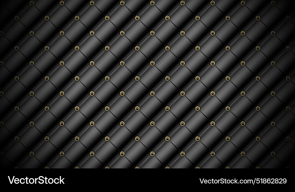 Eye catching realistic quilted texture dark Vector Image