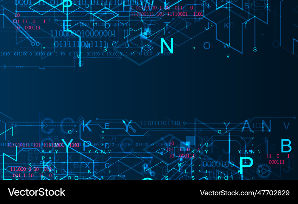 Hi-tech digital technology and engineering theme Vector Image