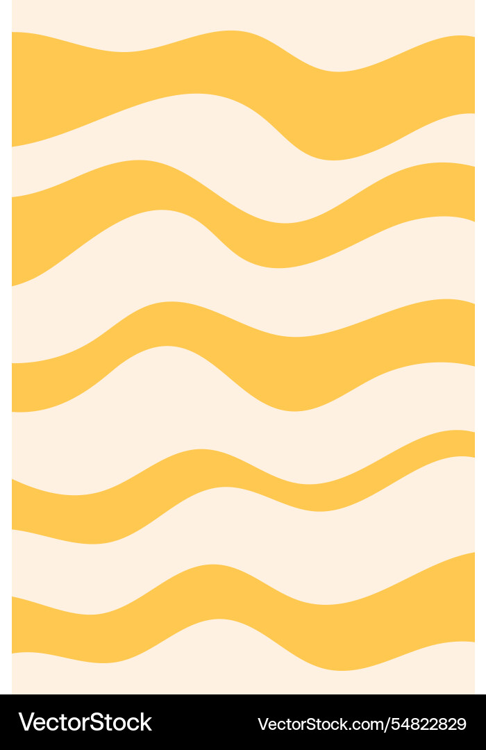 Horizontal wave stripes groovy backdrop Royalty Free Vector