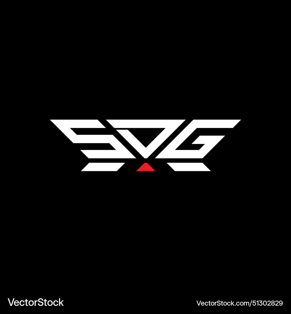 Sdg letter logo design simple and modern Vector Image