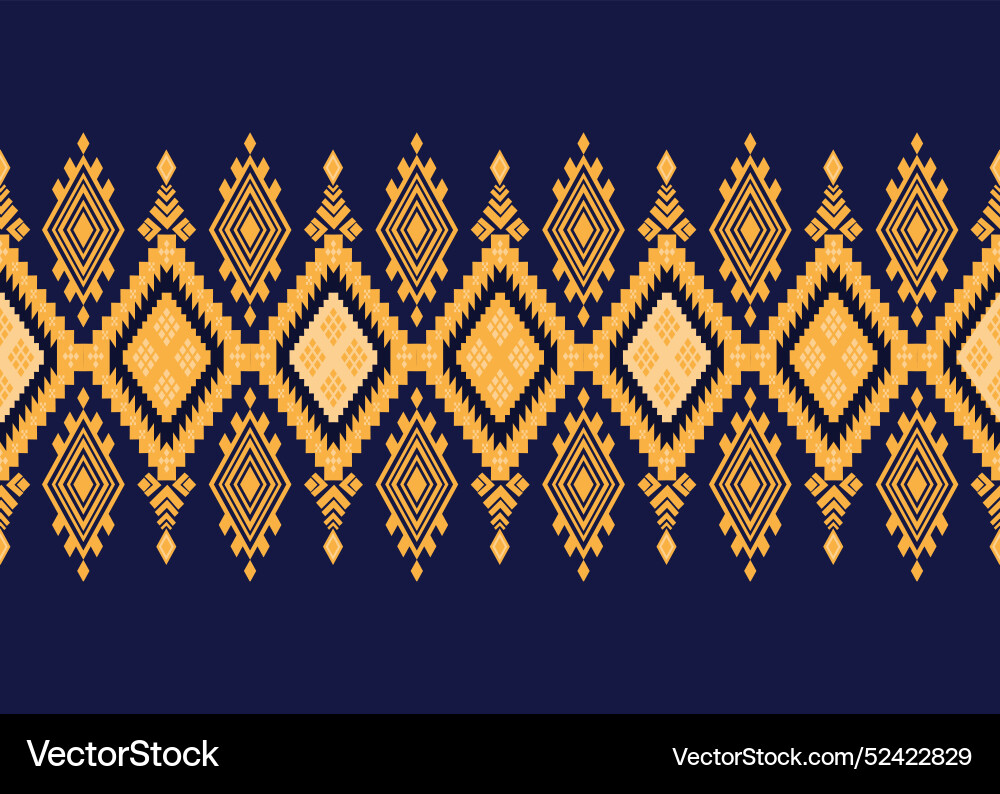 Seamless pattern native geometric shape fabric Vector Image