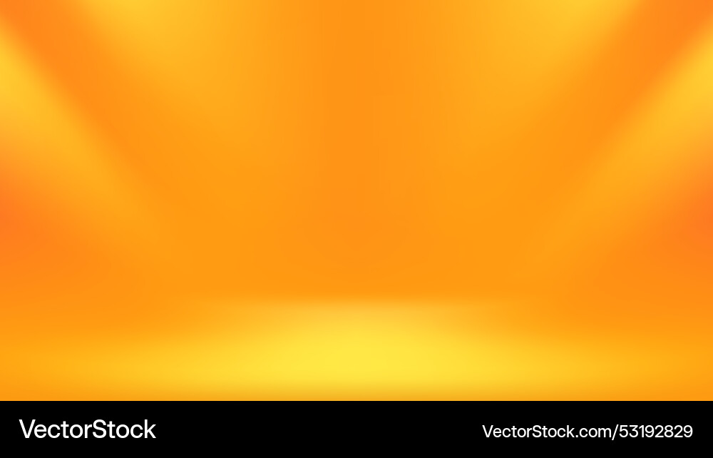 Vibrant orange studio background Royalty Free Vector Image