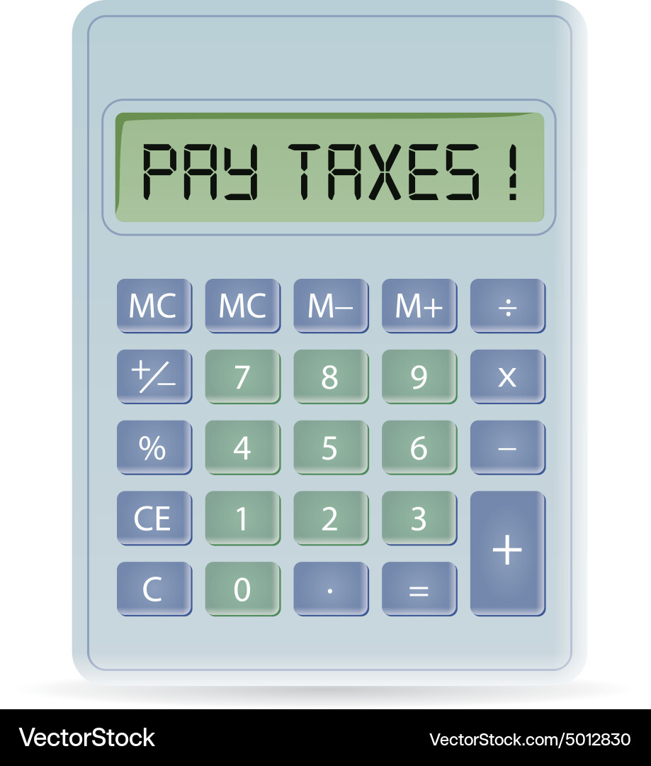 Calculator Royalty Free Vector Image - VectorStock