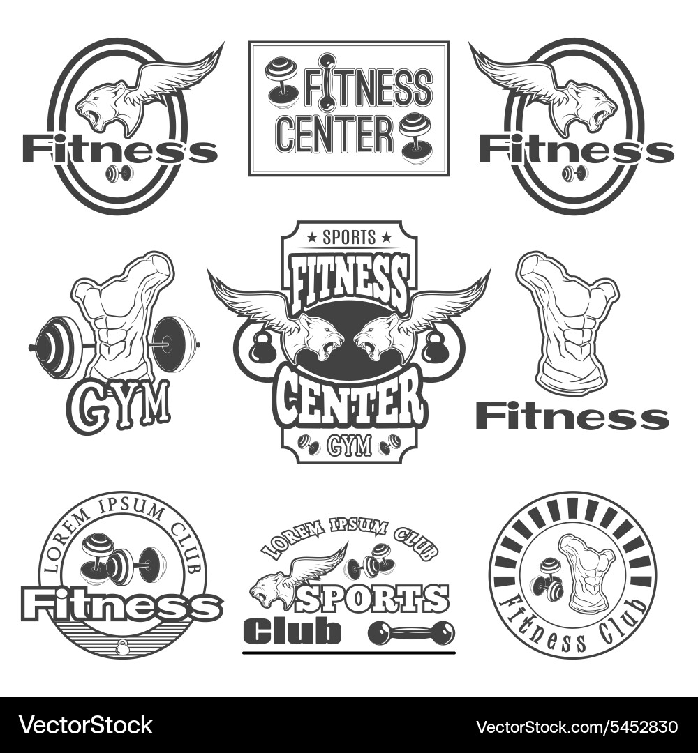 Fitness Royalty Free Vector Image - VectorStock