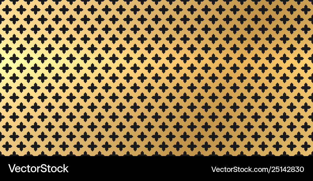 Golden shiny metallic background - cross Vector Image