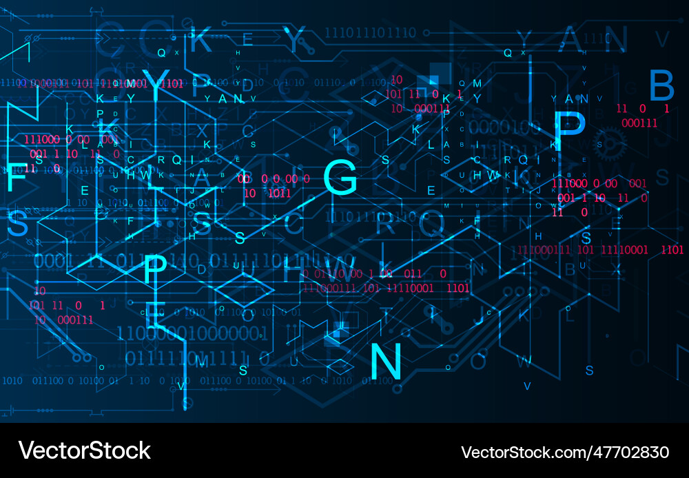 Hi-tech digital technology and engineering theme Vector Image