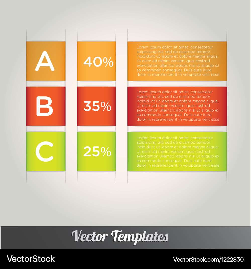 Option tabs template Royalty Free Vector Image