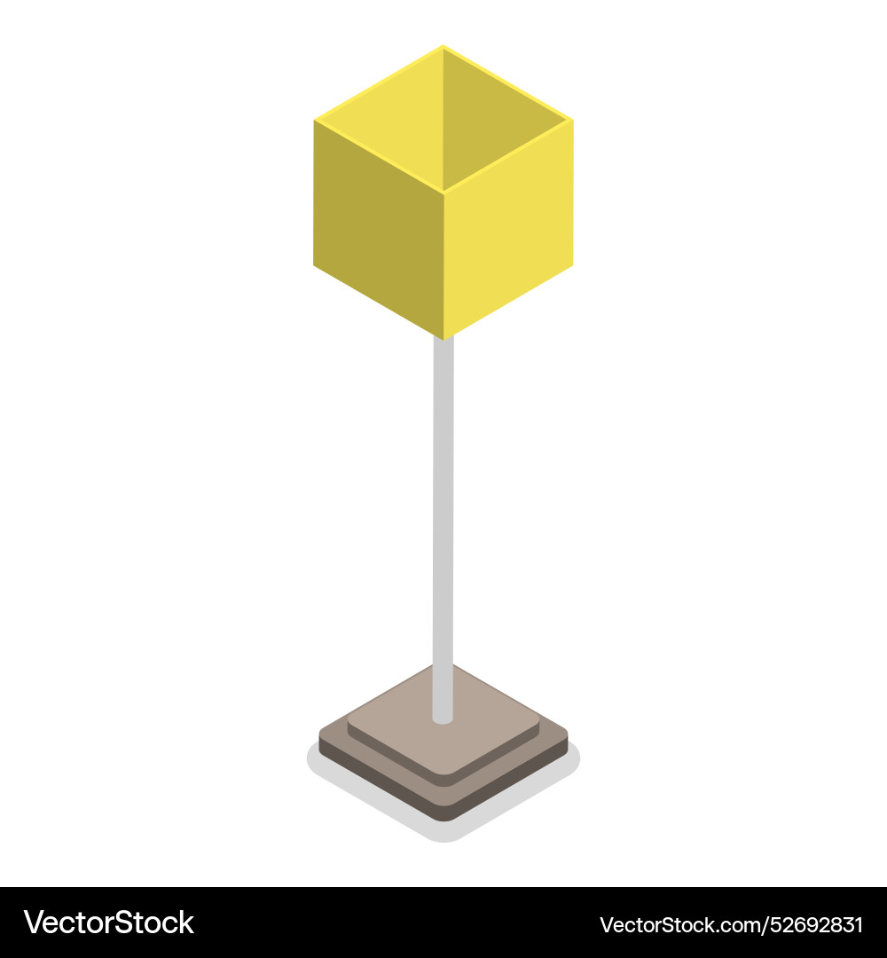 3d isometric flat set of different interior Vector Image