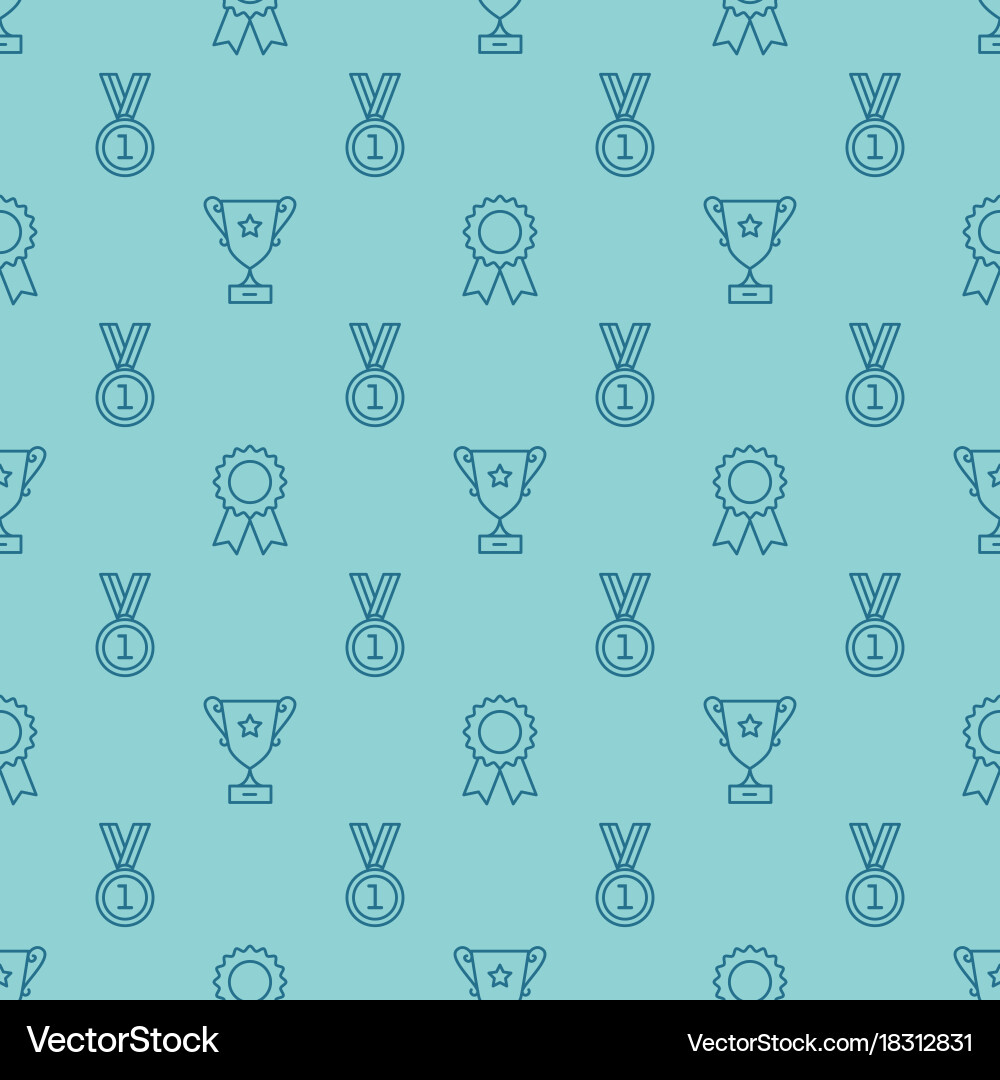 Celebration Awards Pattern Royalty Free Vector Image