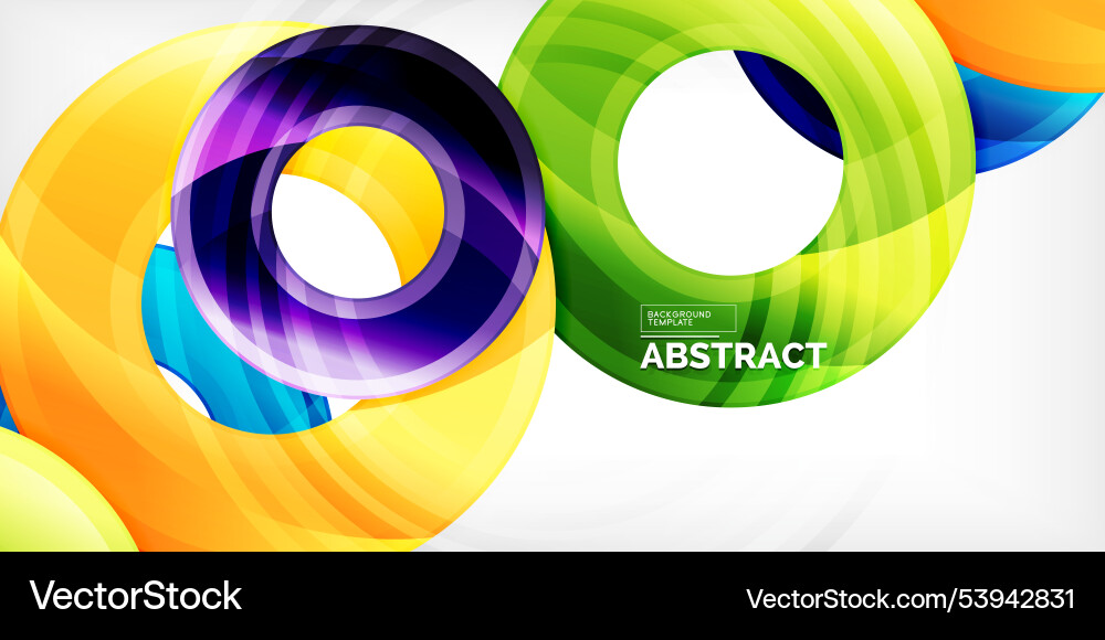 Circles round elements ring shapes premium Vector Image