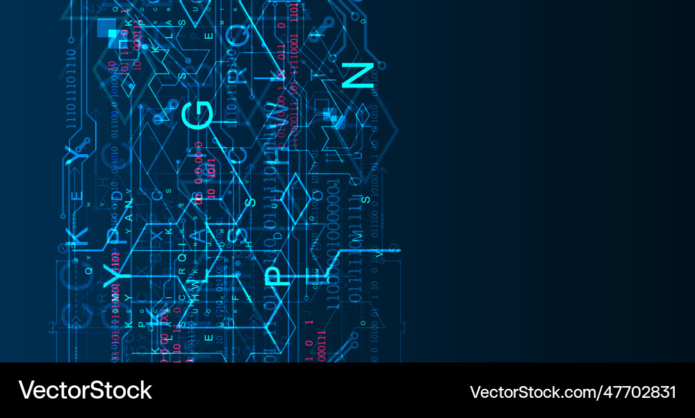 Hi-tech digital technology and engineering theme Vector Image