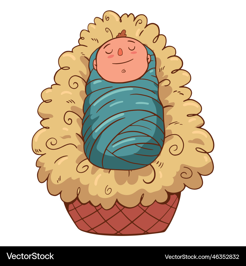 Baby jesus Royalty Free Vector Image - VectorStock