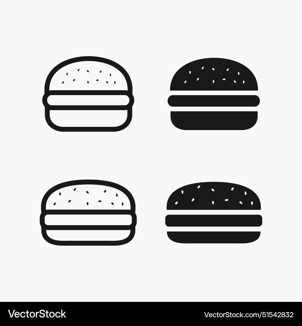 Burger icon design and fast food Royalty Free Vector Image