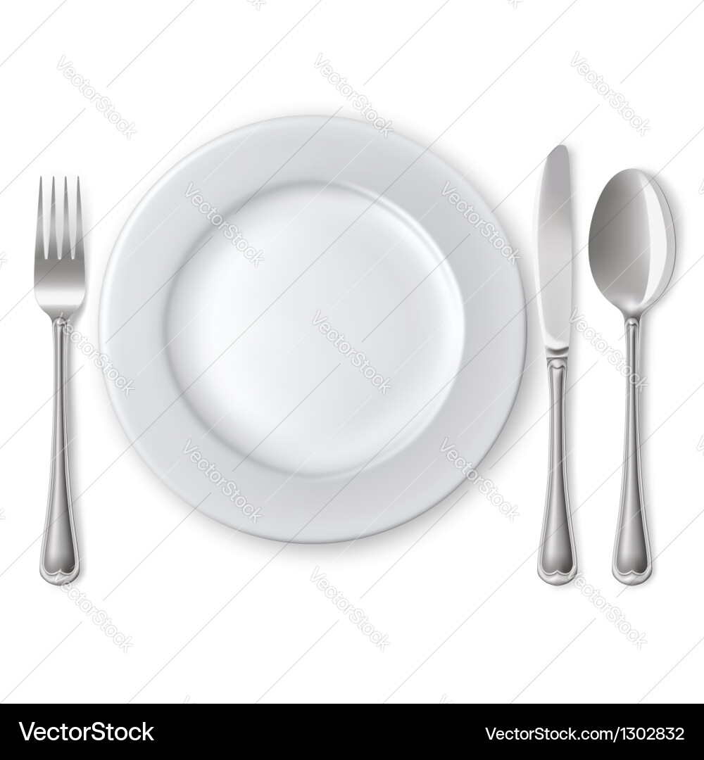Plate Spoon Vector Images (over 37,000)