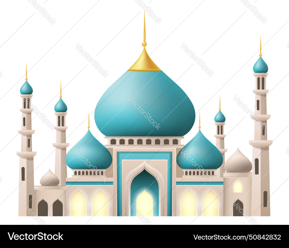 Islamic Mosque Architecture Royalty Free Vector Image