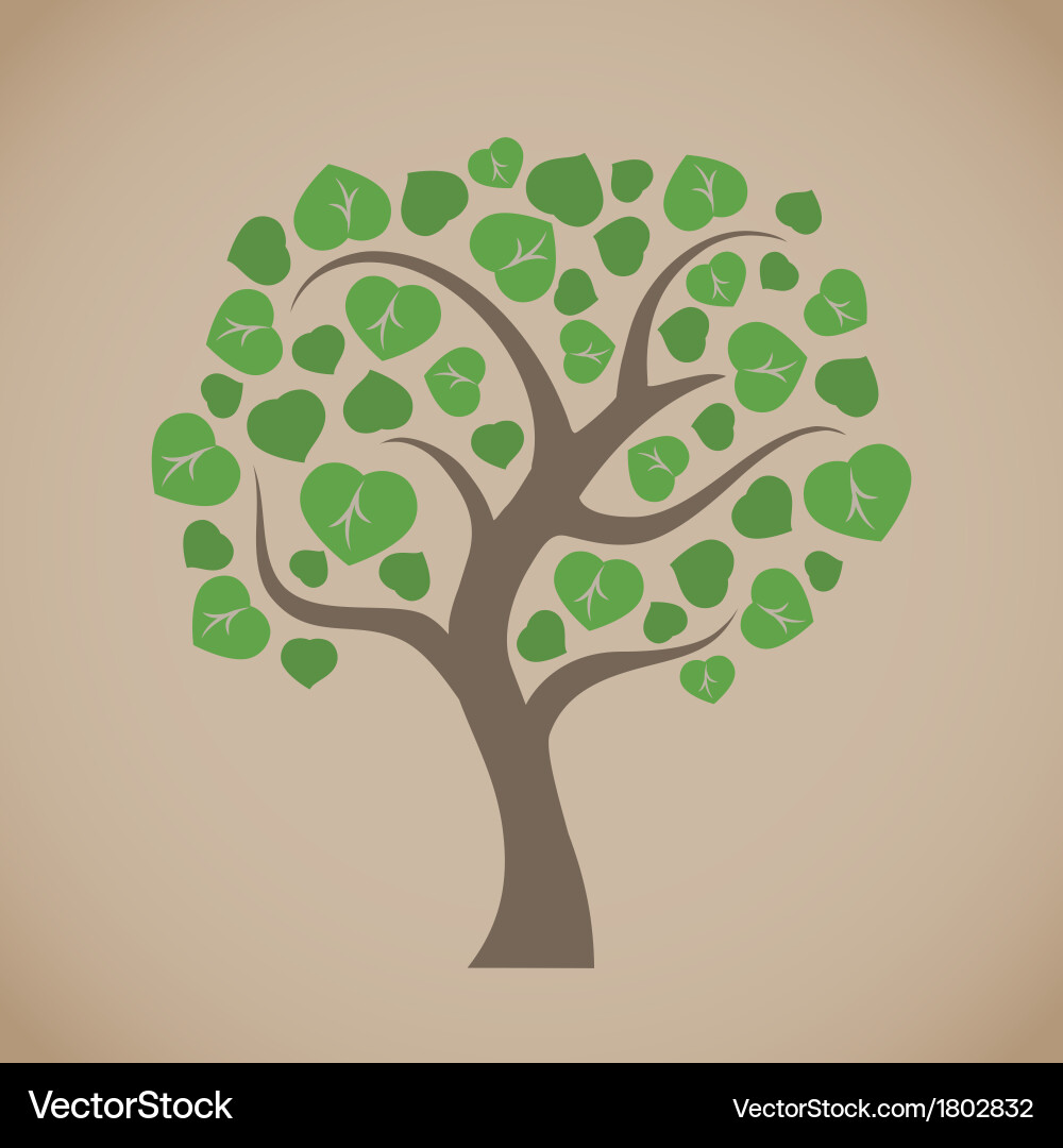 Simple tree Royalty Free Vector Image - VectorStock
