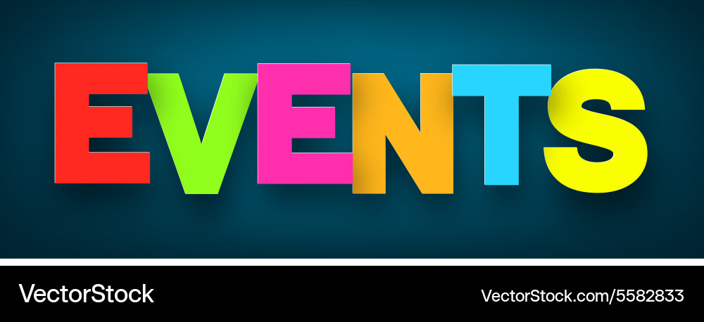 Bright Event Announcement Royalty Free Vector Image