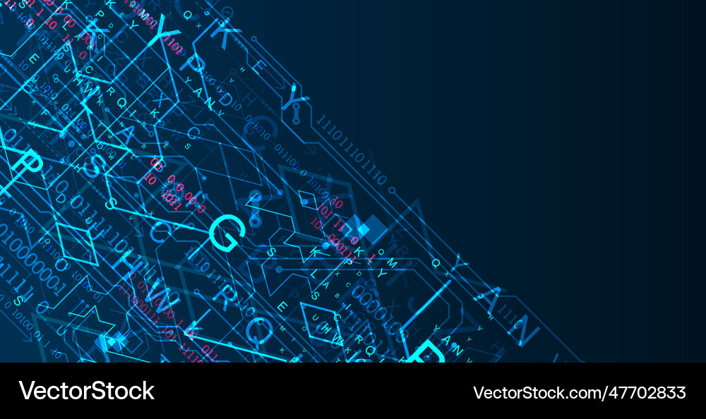 Hi-tech digital technology and engineering theme Vector Image