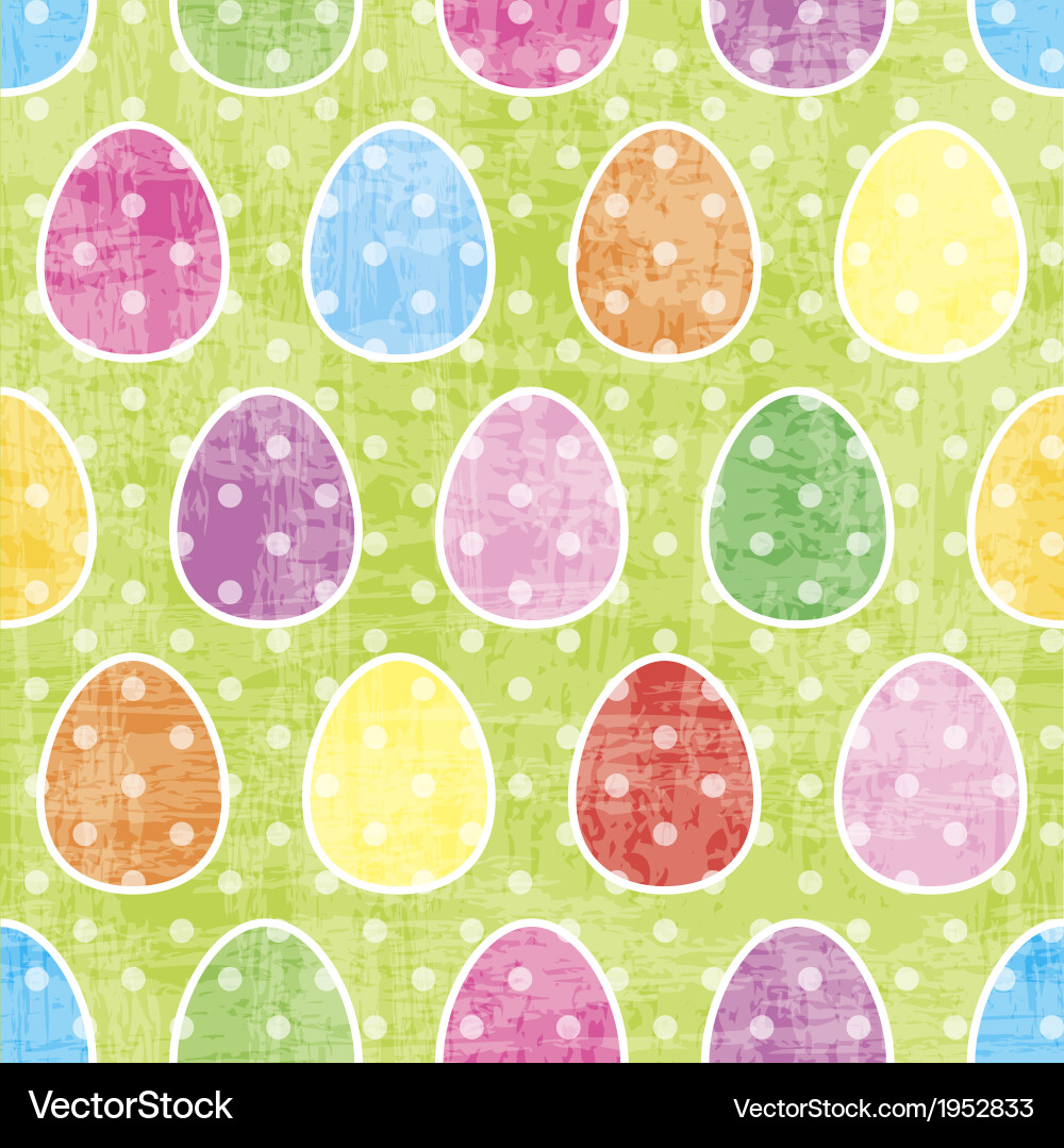 Seamless easter pattern Royalty Free Vector Image