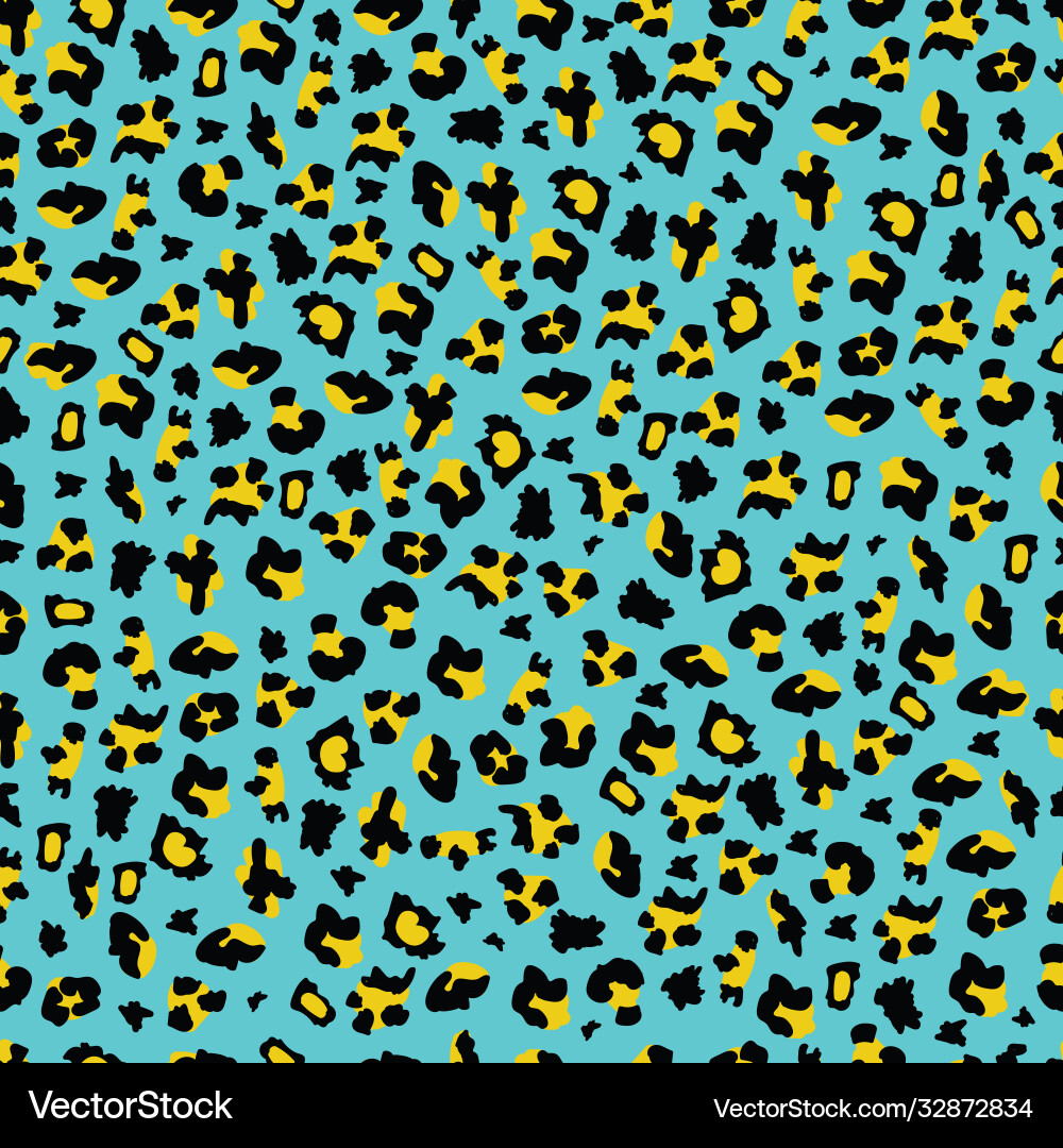 Exotic leopard or cheetah spotted print seamless Vector Image