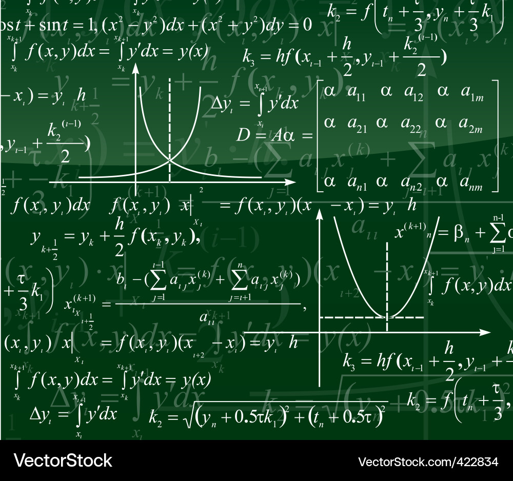 Mathematics background Royalty Free Vector Image