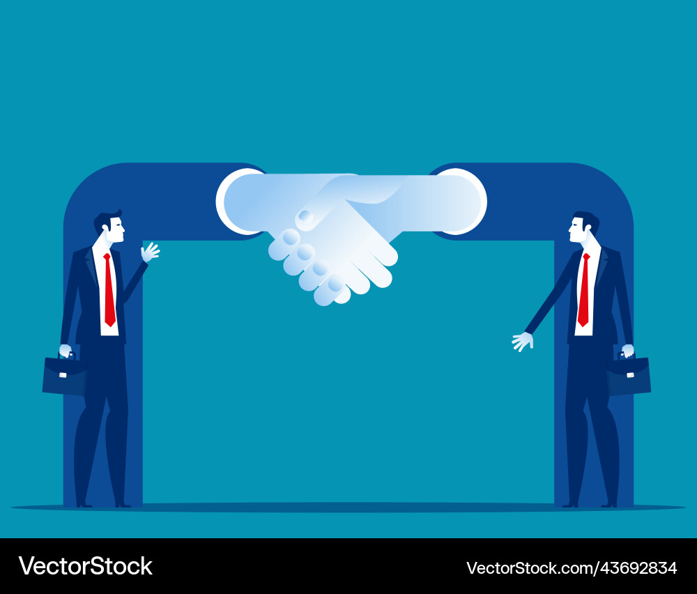 Partners trade or purchase symbolic gesture Vector Image