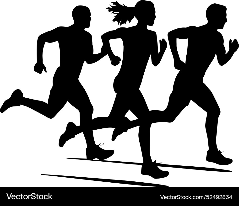 Runners Royalty Free Vector Image - VectorStock