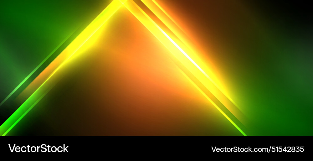 Neon dynamic diagonal light rays background Vector Image