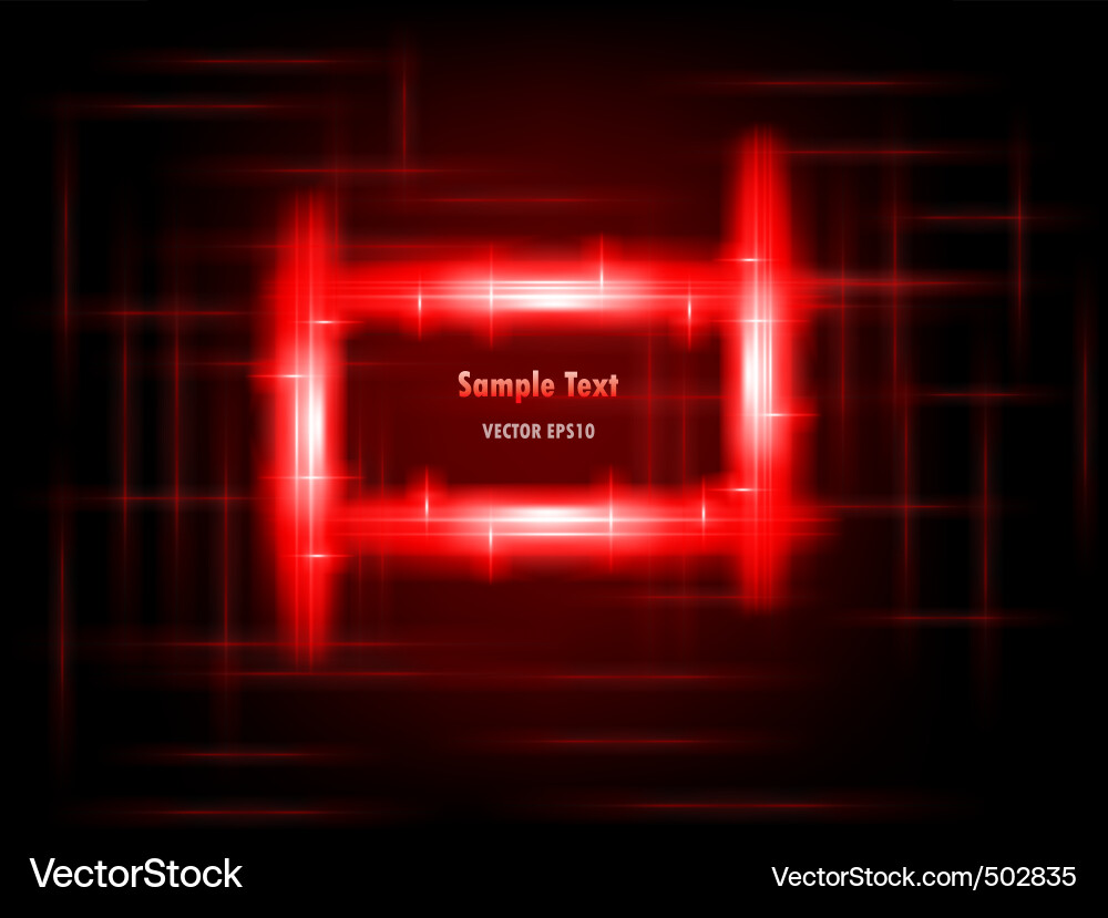Red frame Royalty Free Vector Image - VectorStock