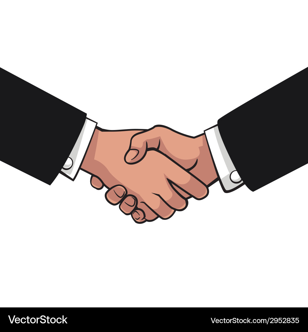 Shakehand Royalty Free Vector Image - VectorStock