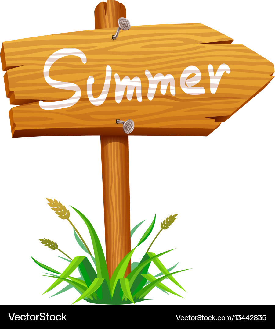 Wooden arrow board Royalty Free Vector Image - VectorStock