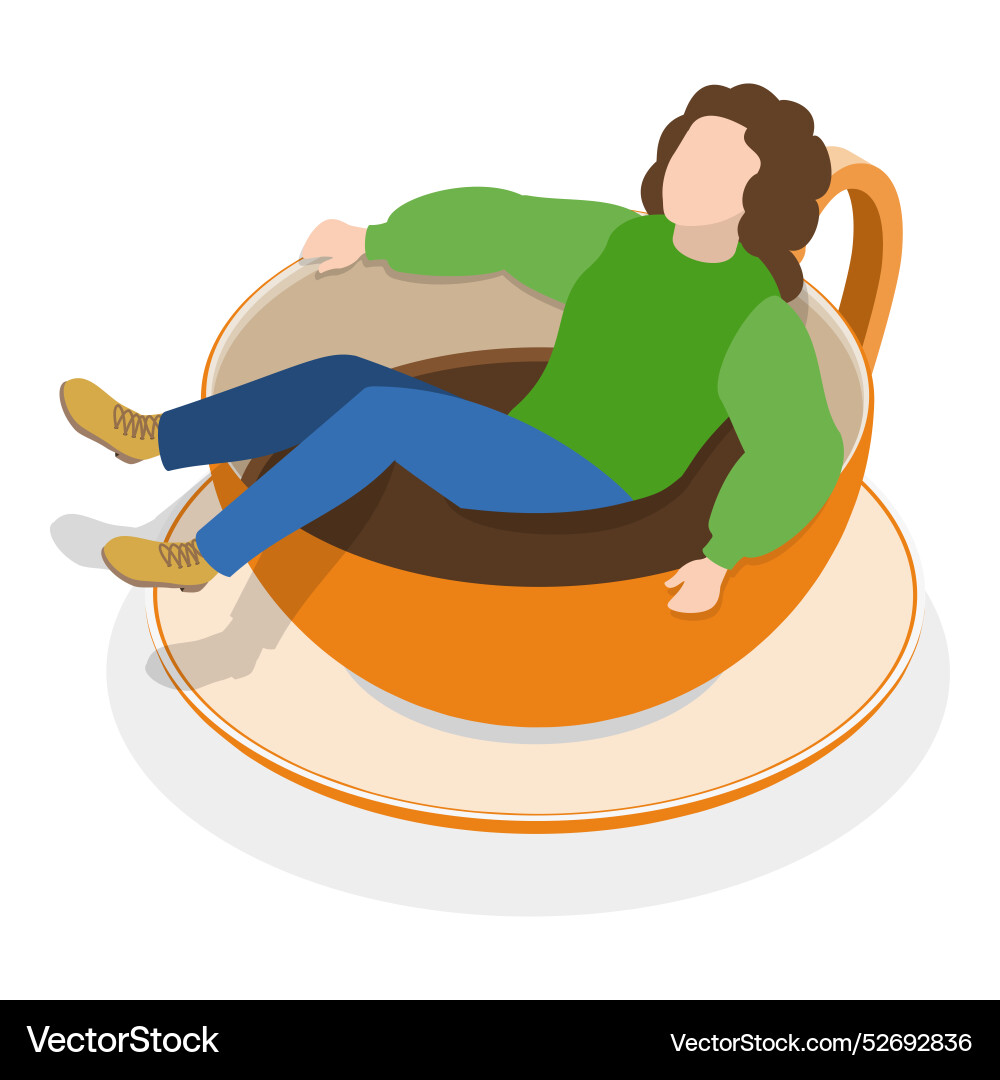 3d isometric flat set of various hot and Vector Image