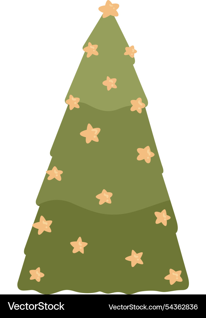 Christmas tree star Royalty Free Vector Image - VectorStock