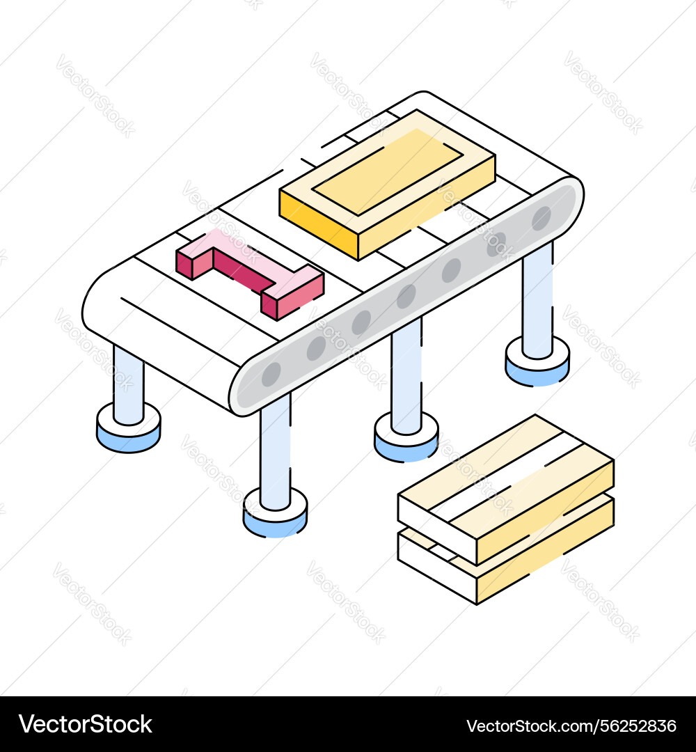 Conveyor belt Royalty Free Vector Image - VectorStock