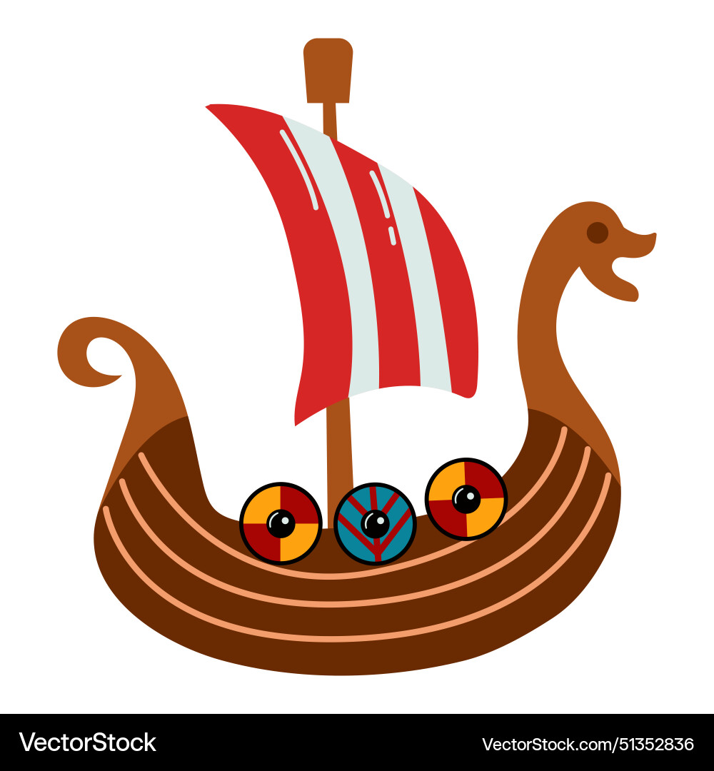 Drakkar Royalty Free Vector Image - VectorStock